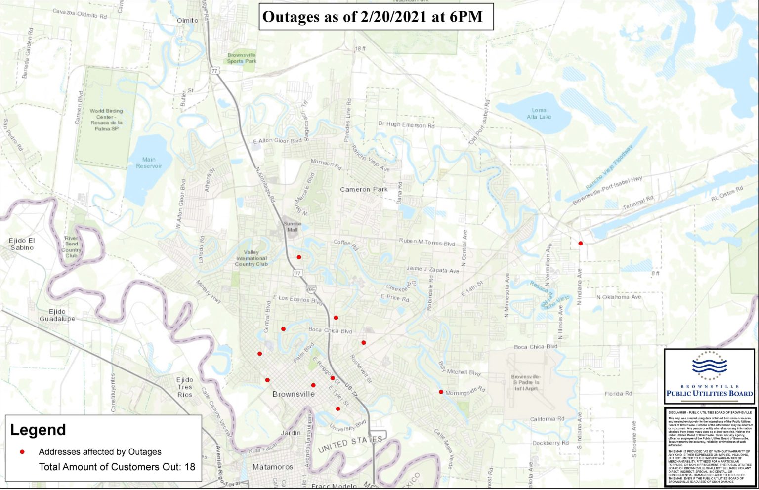 BPUB Restoring Service Outages – 6:00 p.m. Update - Brownsville Public ...