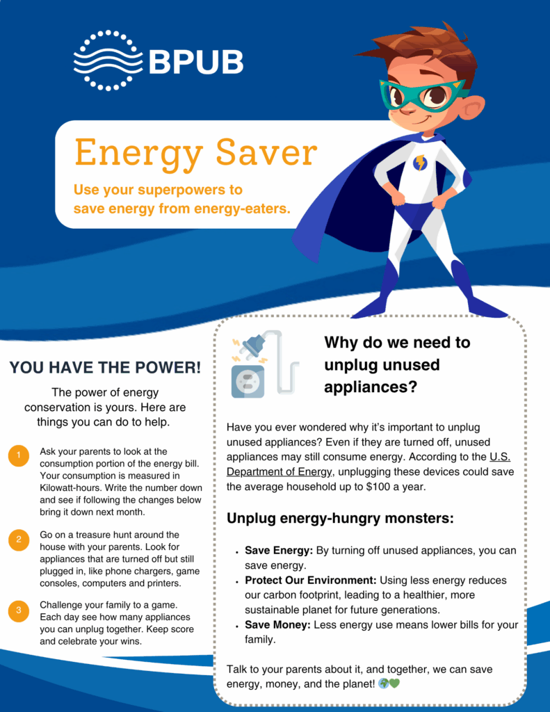 Conservation Superheroes Drawing Contest - Brownsville Public Utilities ...